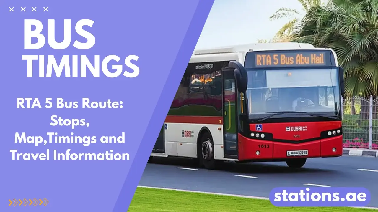 RTA 5 Bus Route: Stops, Map, and Travel Information - stations